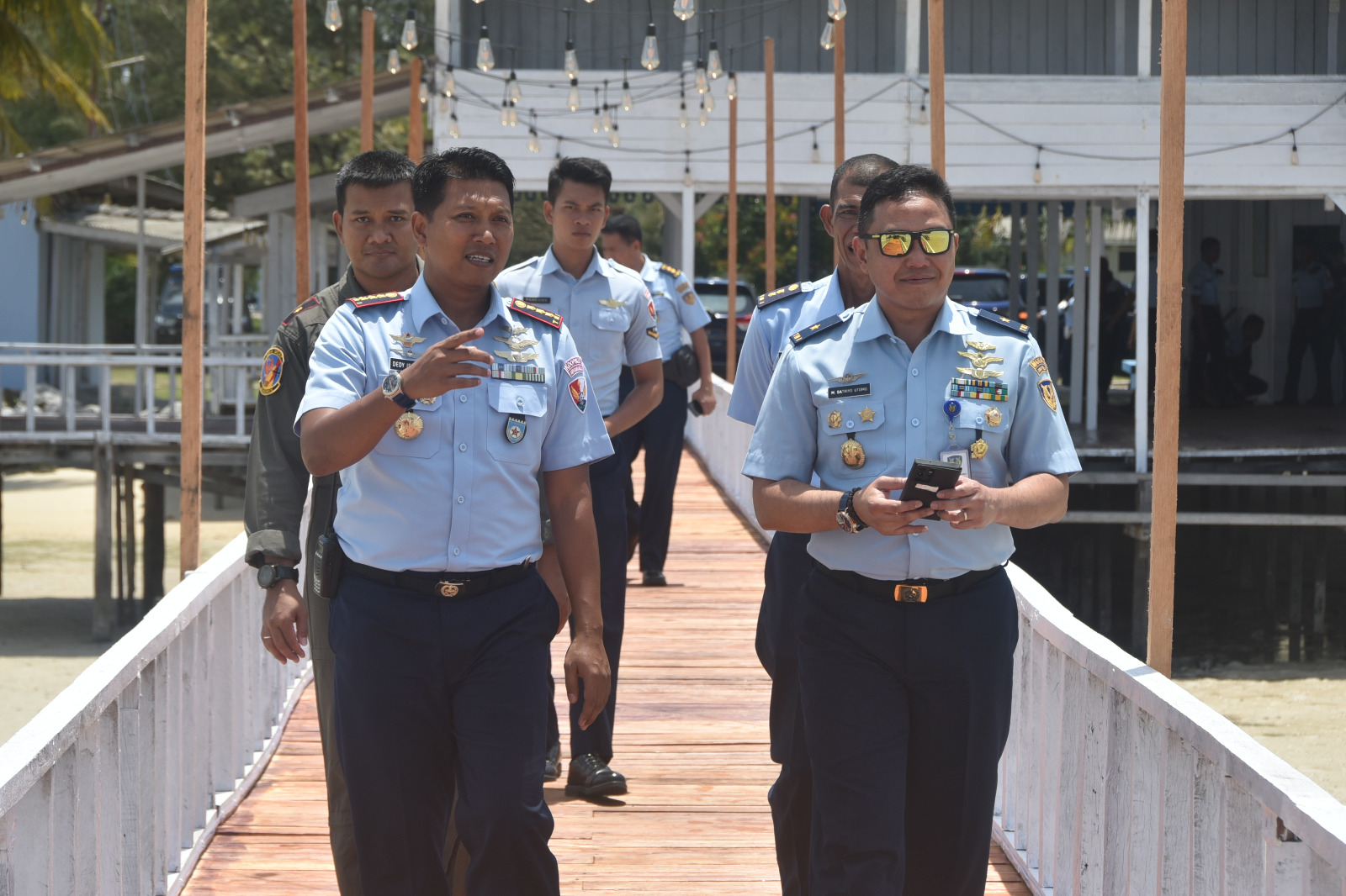 Danlanud Raden Sadjad Sambut Kunjungan Kadisopslatau - acikepri.com